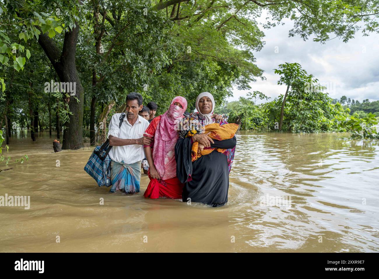 Chittagong, Chittagong, Bangladesh. 23rd Aug, 2024. The flood situation ...