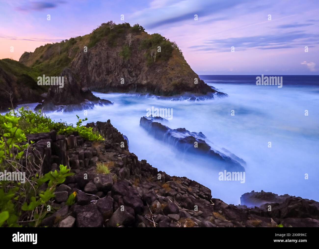Mawi Beach located at Lombok Island of Indonesia Stock Photo - Alamy