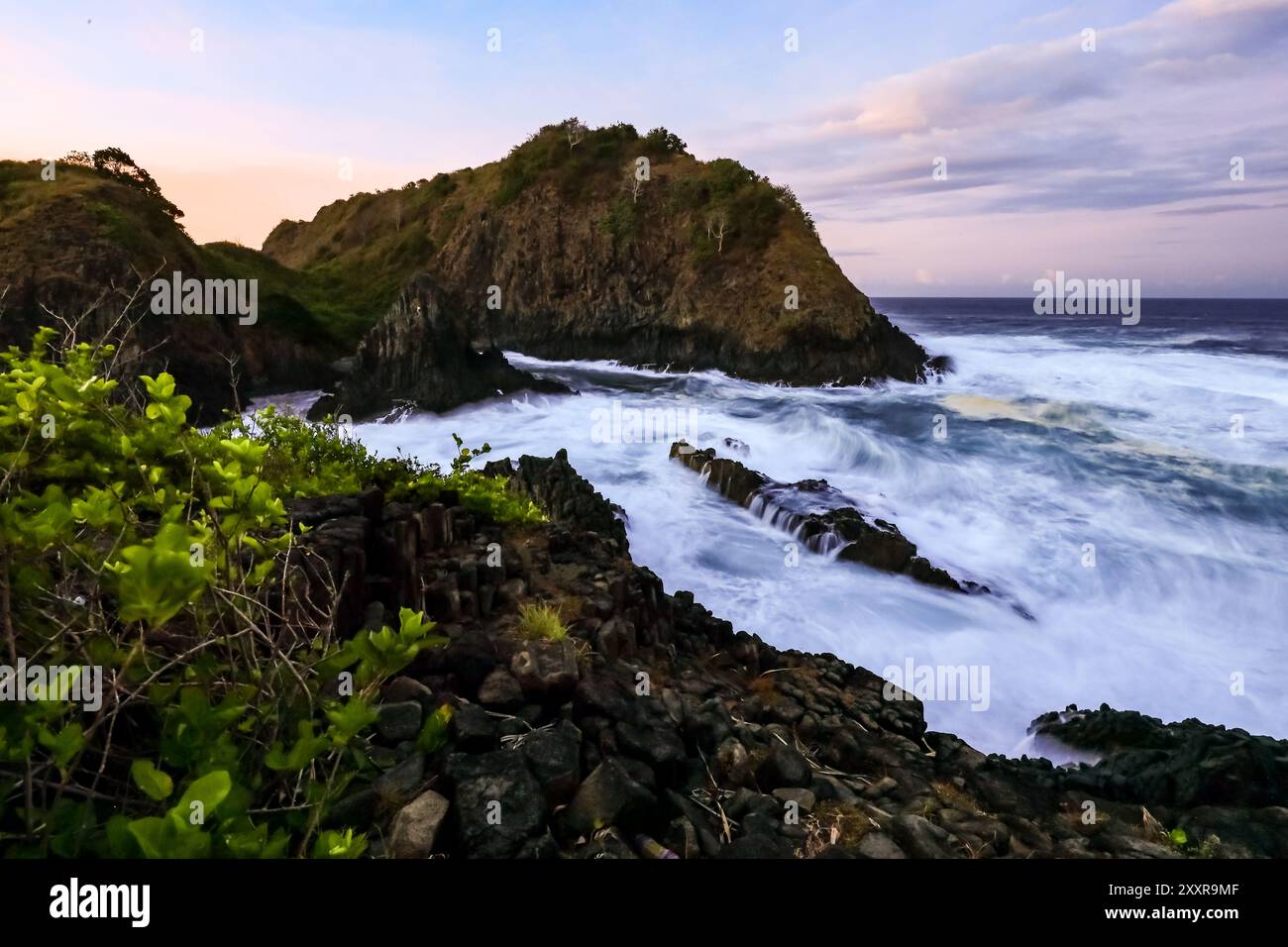Mawi Beach located at Lombok Island of Indonesia Stock Photo - Alamy
