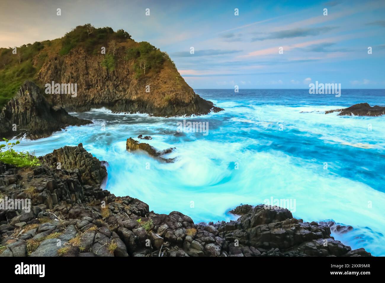 Mawi Beach located at Lombok Island of Indonesia Stock Photo - Alamy