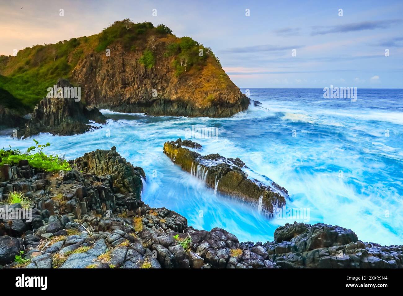 Mawi Beach located at Lombok Island of Indonesia Stock Photo - Alamy