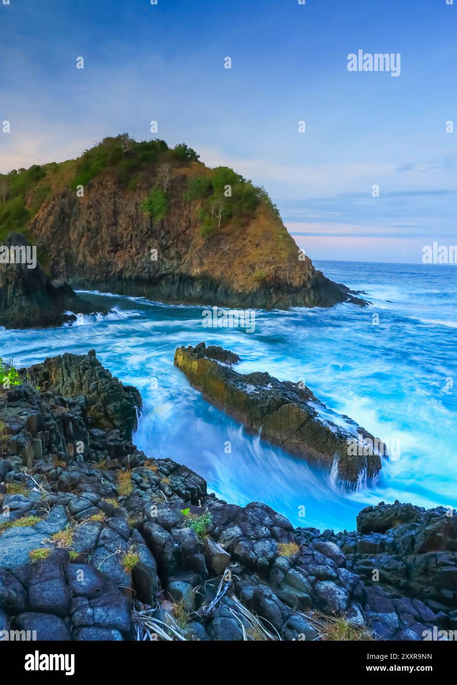 Mawi Beach located at Lombok Island of Indonesia Stock Photo - Alamy
