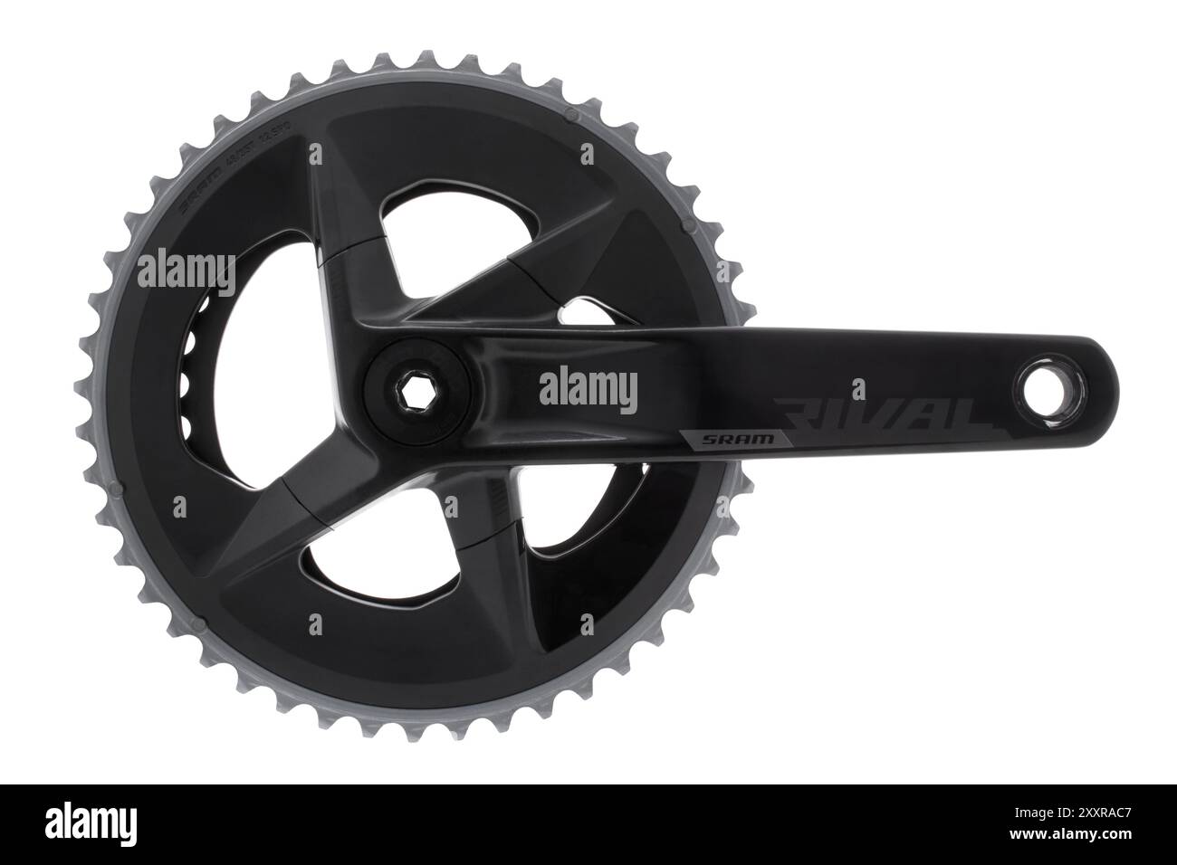 SRAM Rival DUB 2x12 speed chain set on white background Stock Photo - Alamy