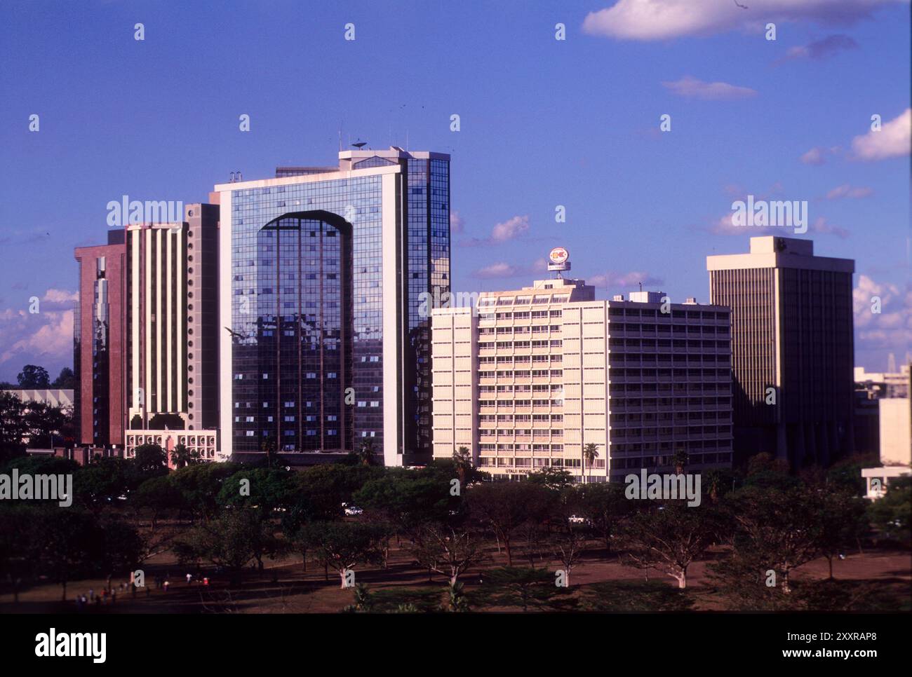 Buildings at Uhuru Highway, Nairobi, Kenya Stock Photo - Alamy