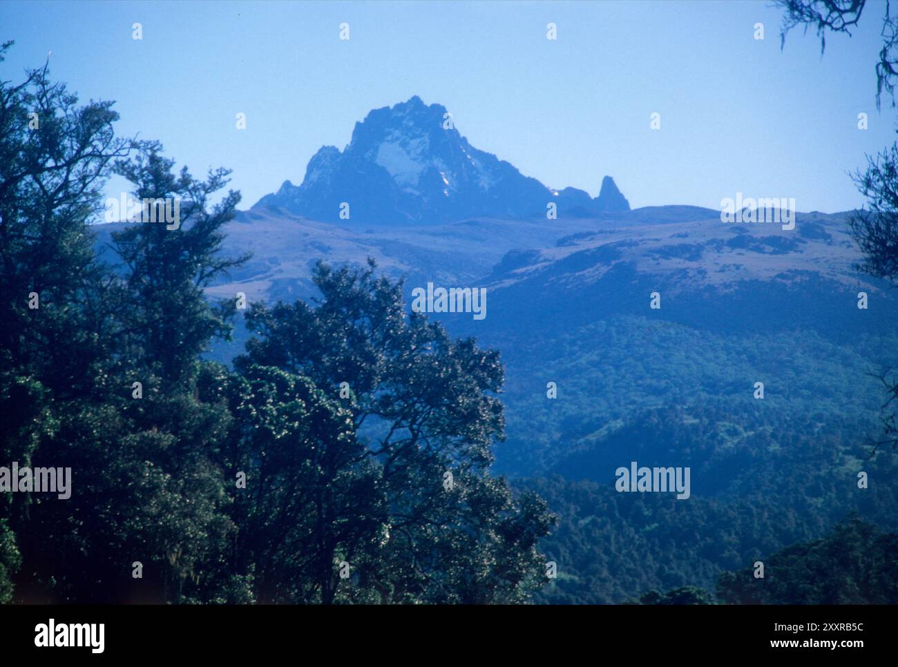 Mount Kenya, the highest mountain in Kenya, Mount Kenya National Park ...