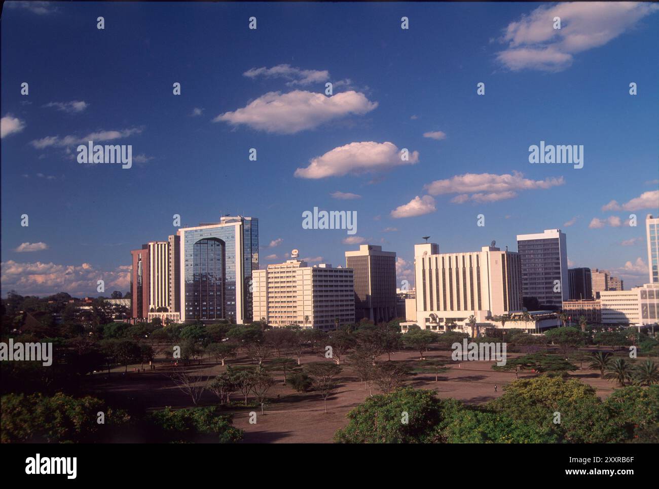 Buildings at Uhuru Highway, Nairobi, Kenya Stock Photo - Alamy