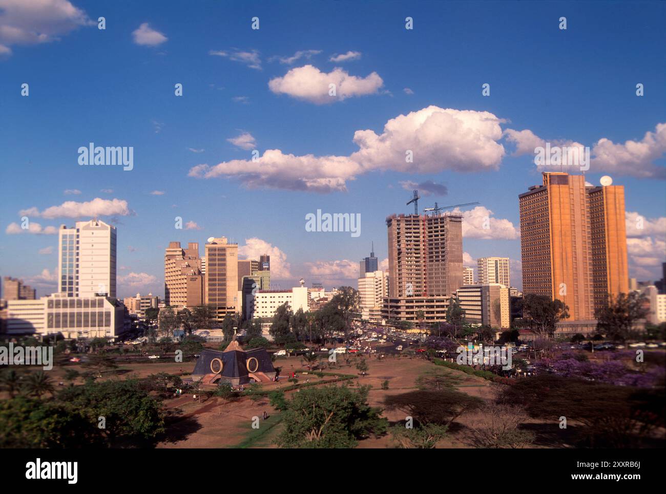 Buildings at Uhuru Highway, Nairobi, Kenya Stock Photo - Alamy