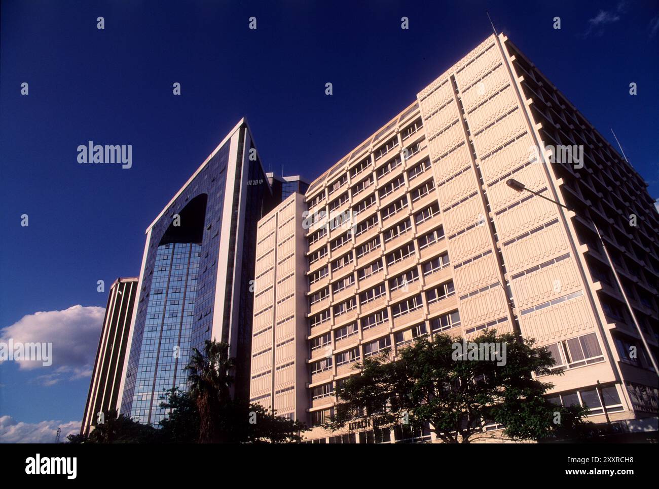 Buildings at Uhuru Highway, Nairobi, Kenya Stock Photo - Alamy