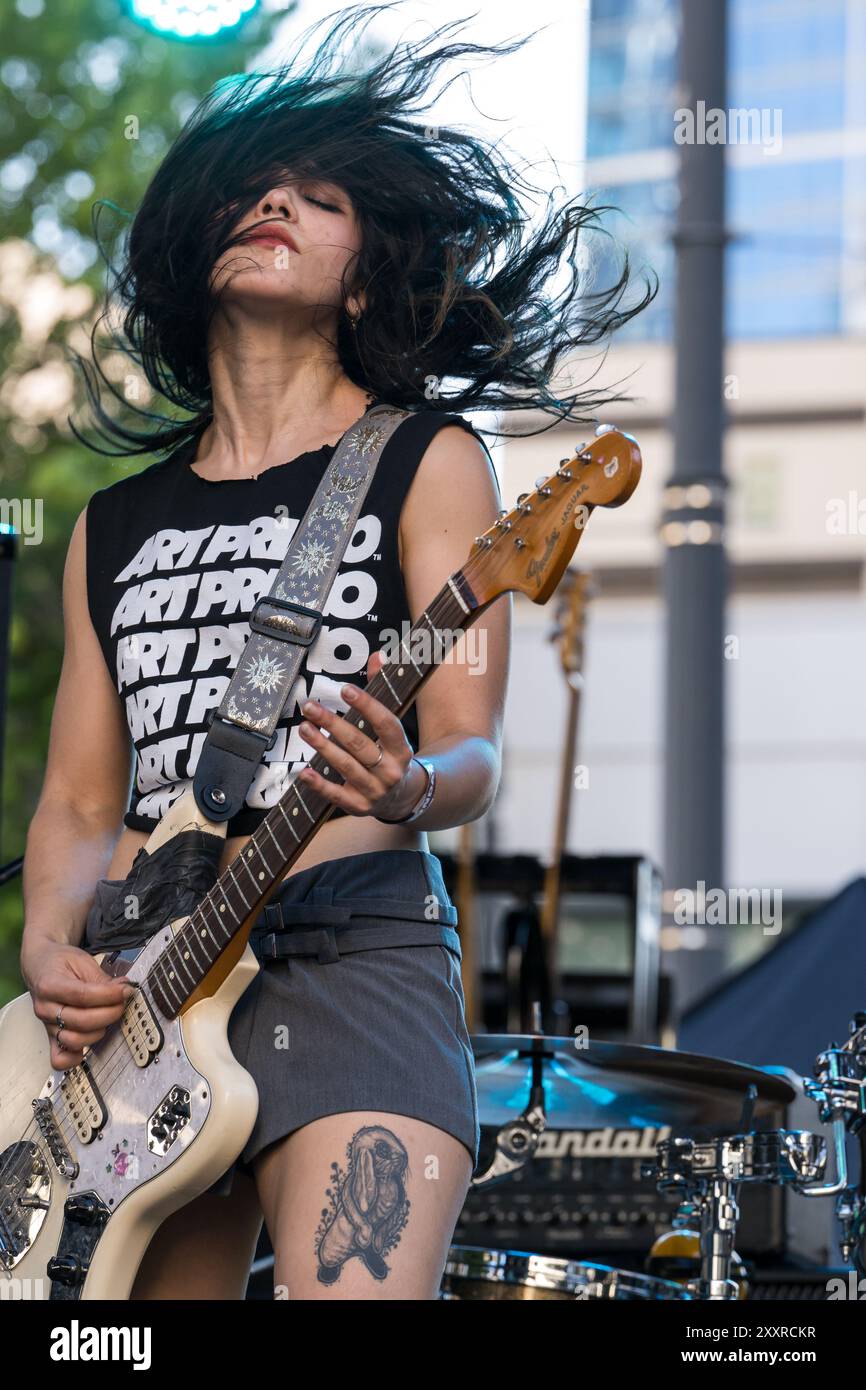 Seattle, USA. 25 Aug, 2024. Muneca performs at the Hometeam Seattle For ...