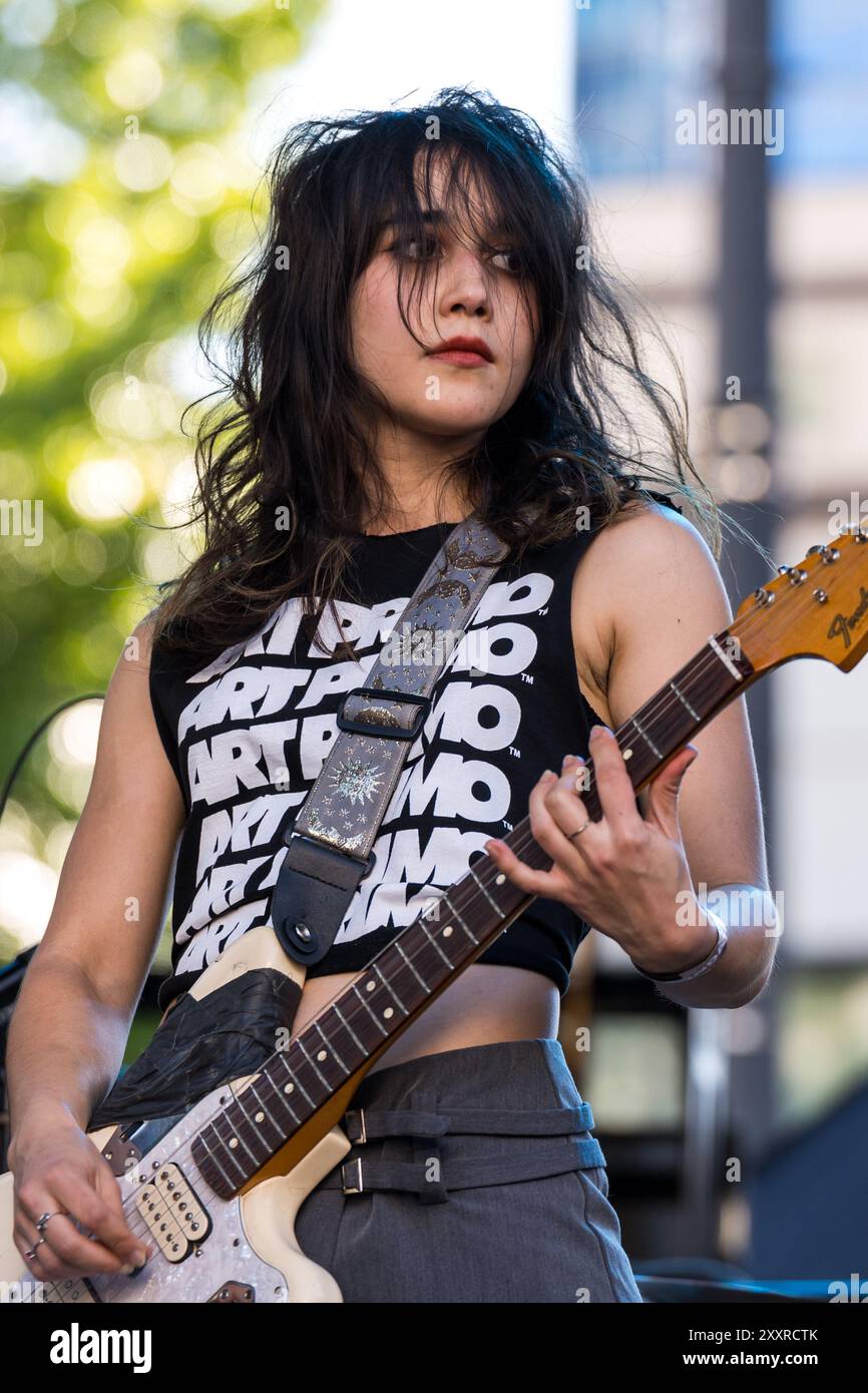 Seattle, USA. 25 Aug, 2024. Muneca performs at the Hometeam Seattle For ...