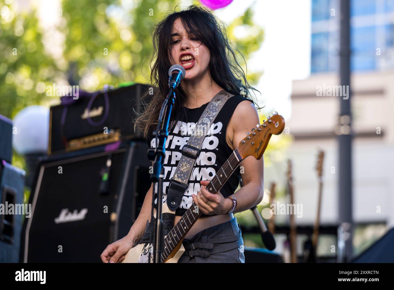 Seattle, USA. 25 Aug, 2024. Muneca performs at the Hometeam Seattle For ...
