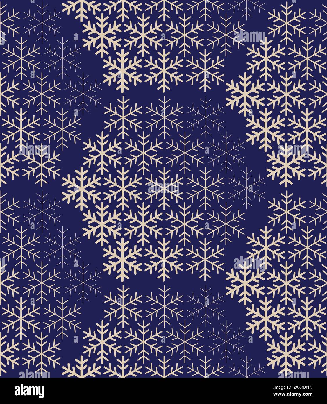 Abstract geometric pattern with snowflakes. Repeating background. Dark ...