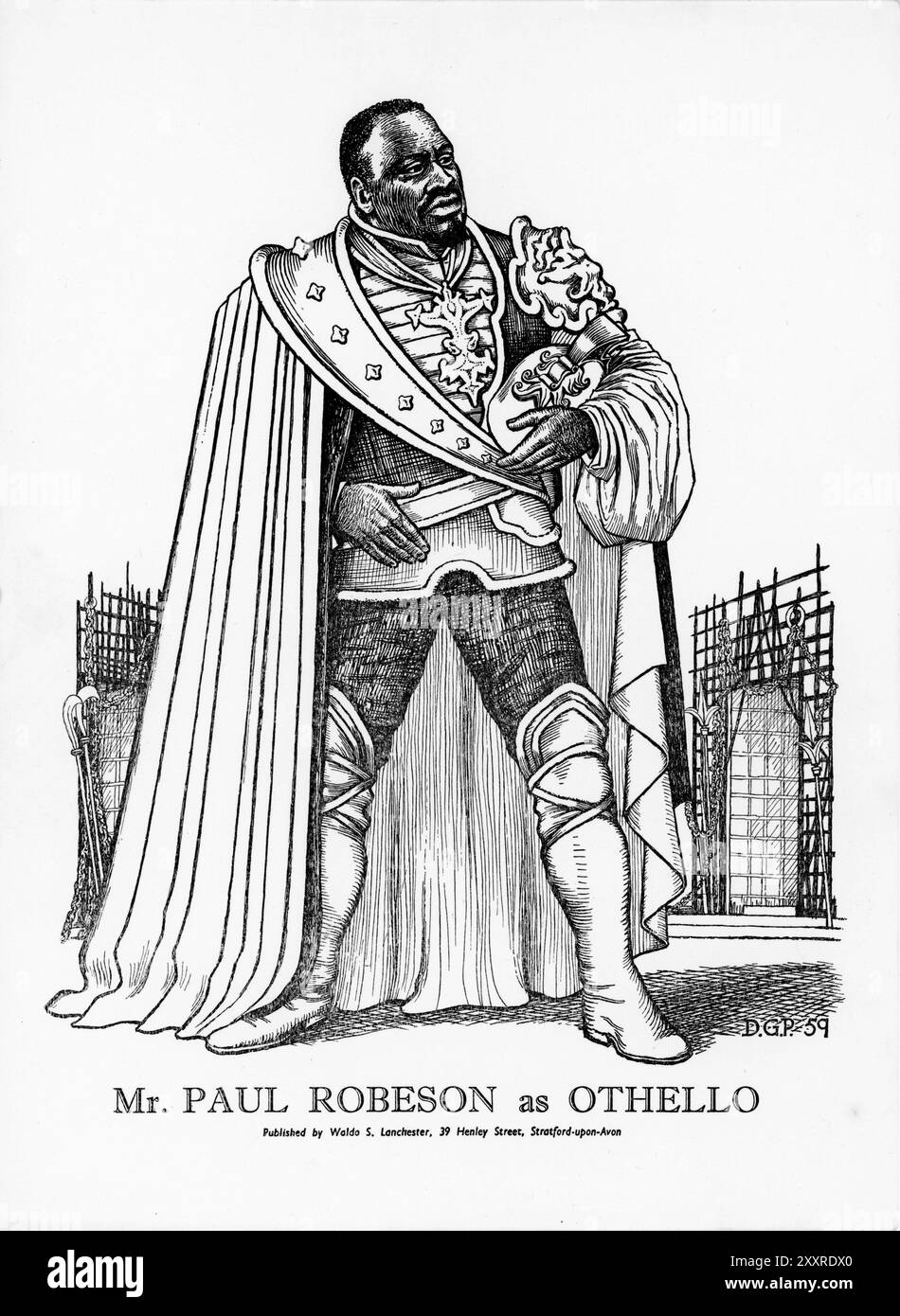 Print of PAUL ROBESON as the first black Othello in the history of the ...