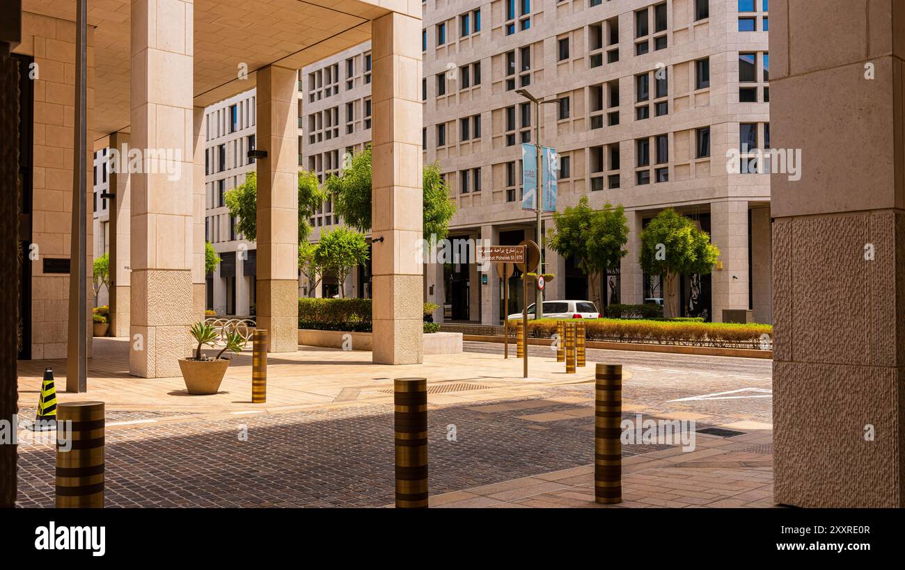 Modern city streets in the Doha city. High quality photo Stock Photo ...
