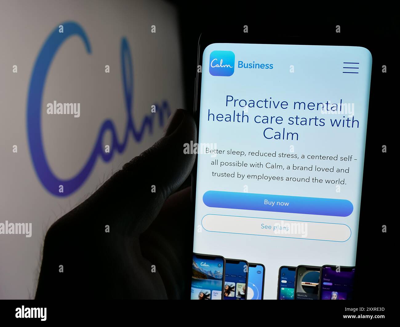 Calm com logo hi-res stock photography and images - Alamy