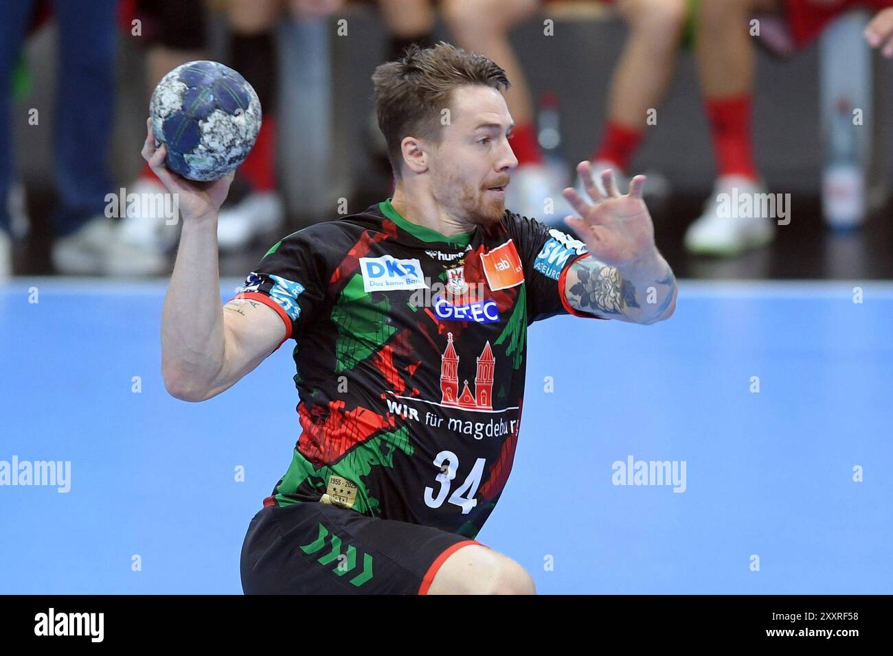 Michael Damgaard (SC Magdeburg #34) , GER, MT Melsungen - SC Magdeburg ...