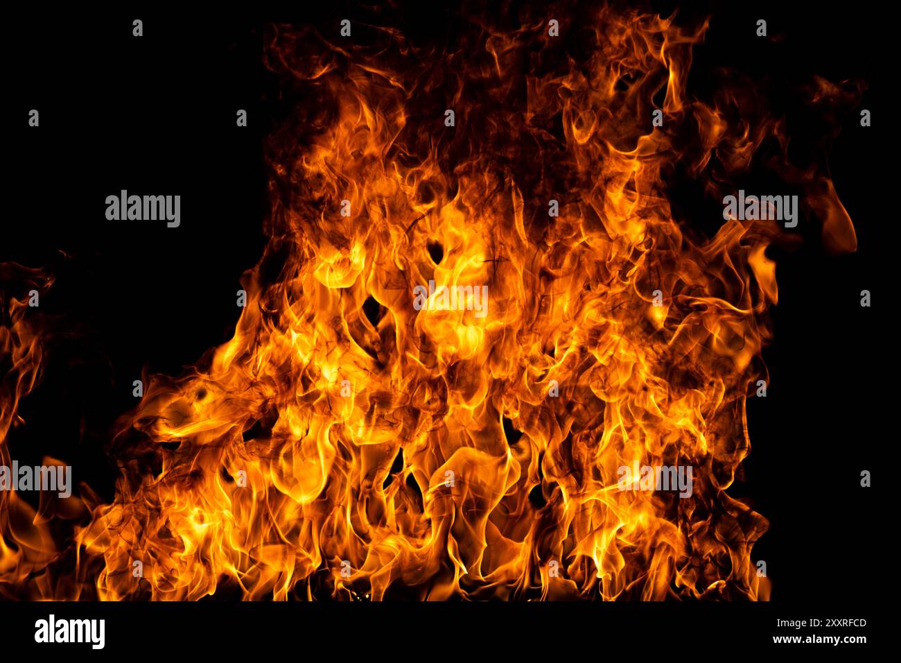 Blaze fire flame texture for banner background Stock Photo - Alamy