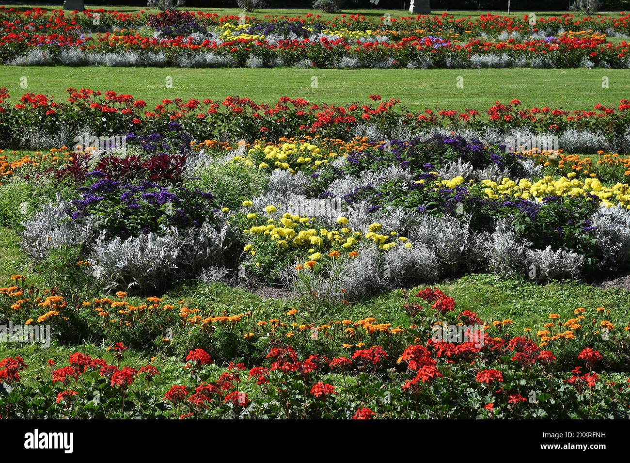buntes Blumenbeet *** Colorful flower bed Stock Photo - Alamy