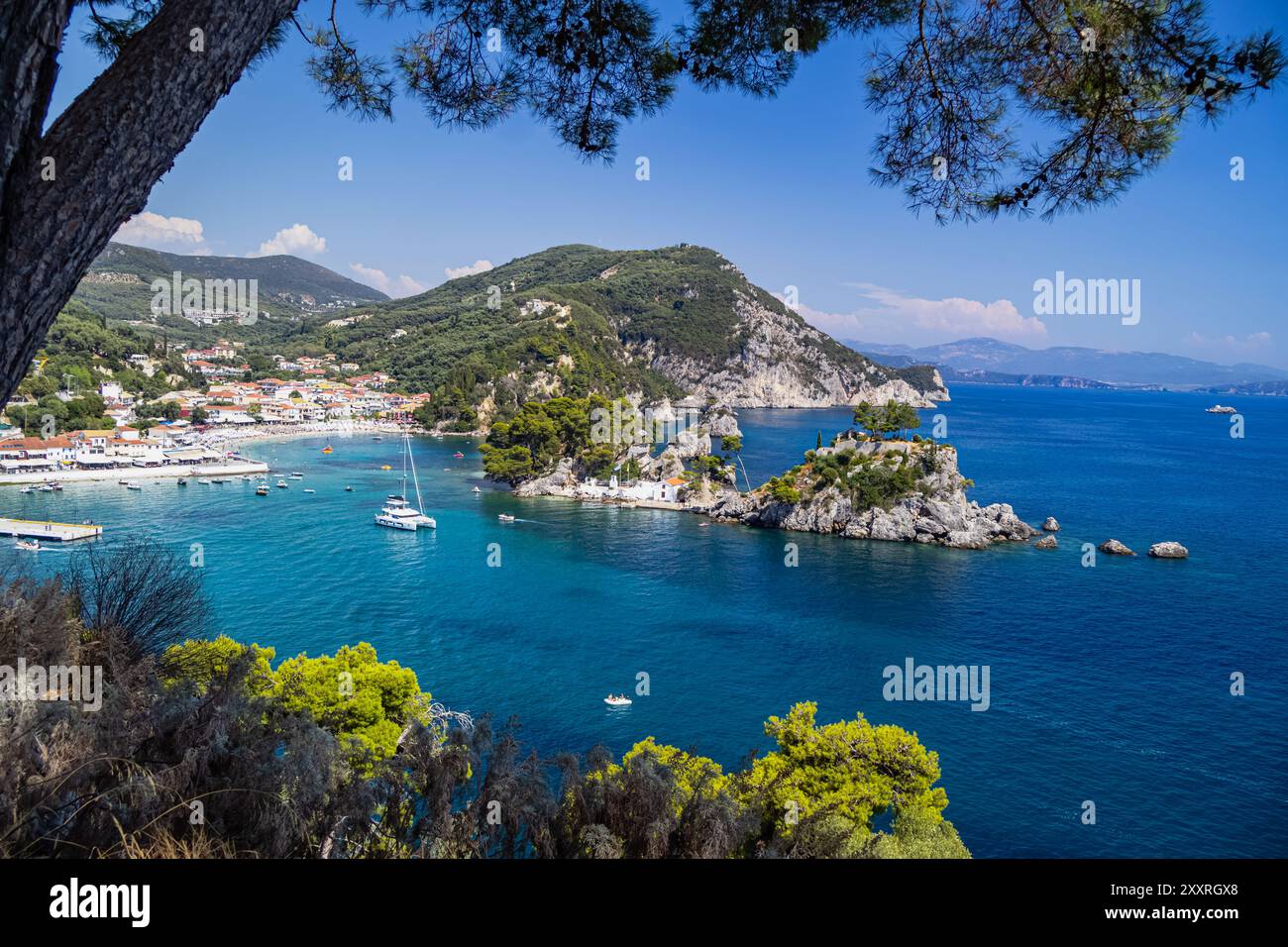 Parga town waterfront hi-res stock photography and images - Alamy