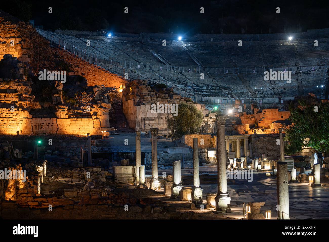 Celsus library in the Ancient City of Ephesus with its magnificent view ...