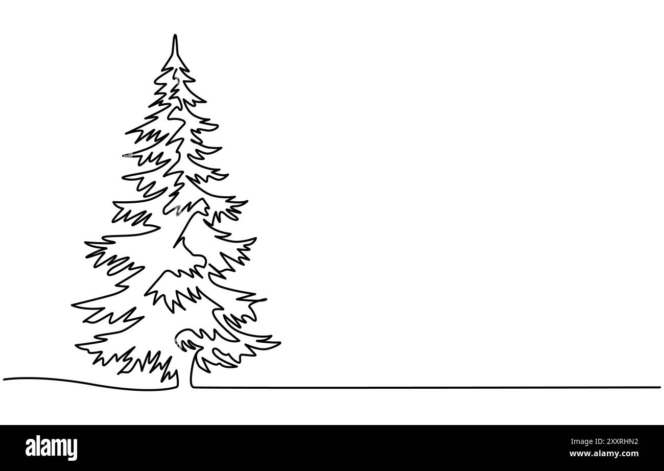 Christmas border line drawing hi-res stock photography and images - Alamy