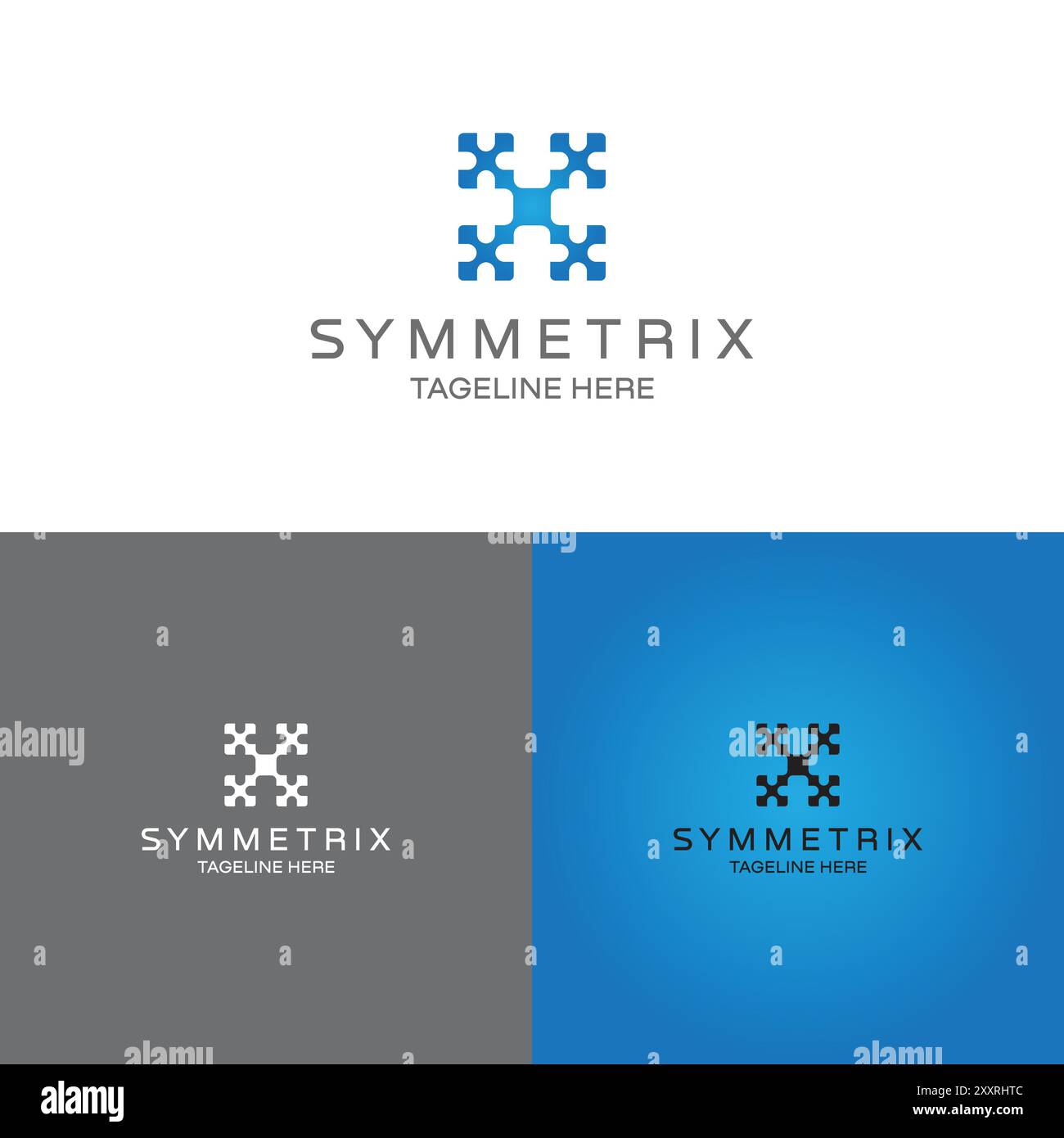 Hexagon grid logo hi-res stock photography and images - Alamy