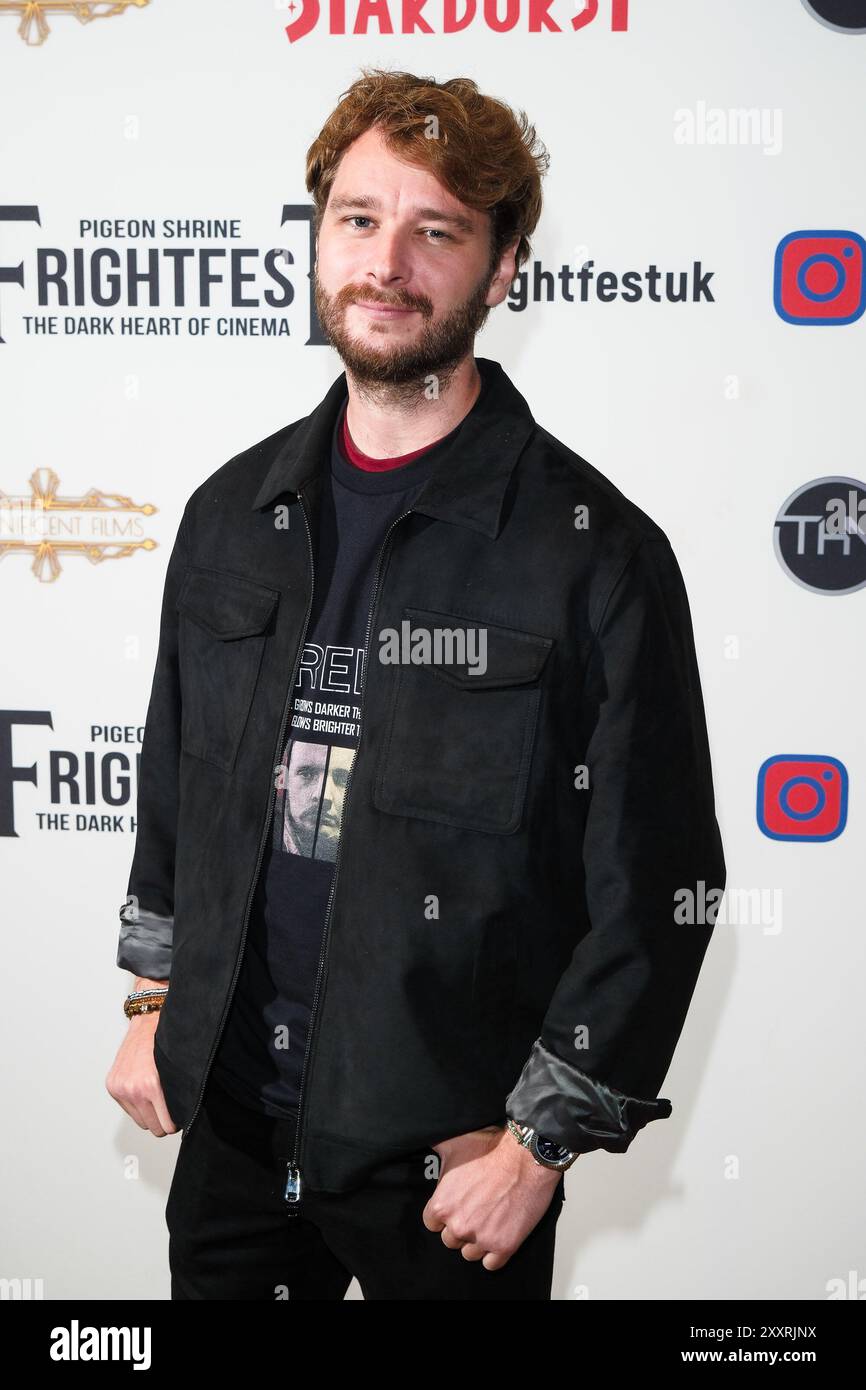 London, UK. 25th Aug, 2024. Darren King photographed on the media wall for Derelict during ...