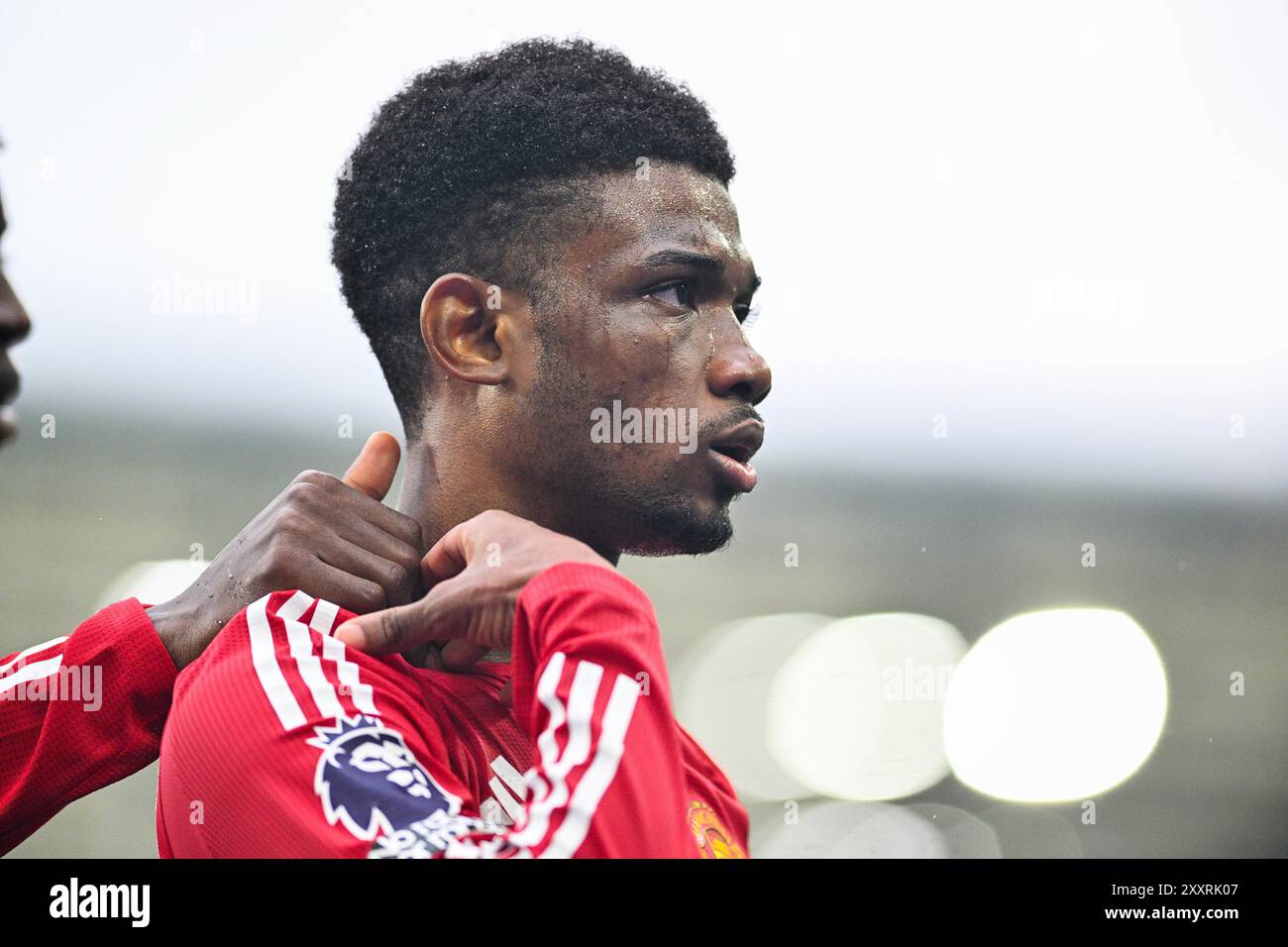 Amad of Manchester United during the Premier League match between ...