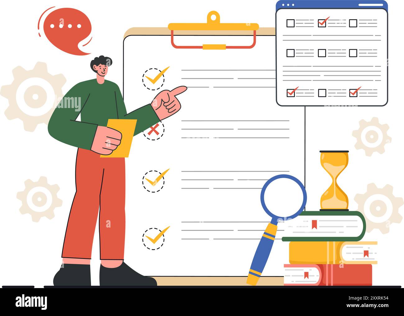 Exam paper Stock Vector Images - Alamy