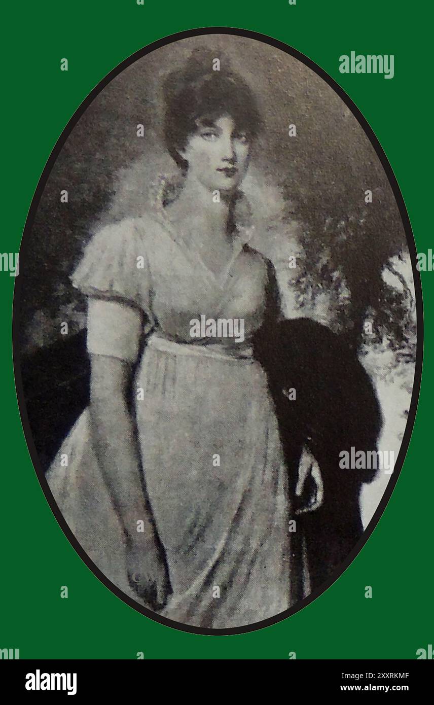 A portrait of Lady Dalrymple from a 1930's publication Stock Photo - Alamy