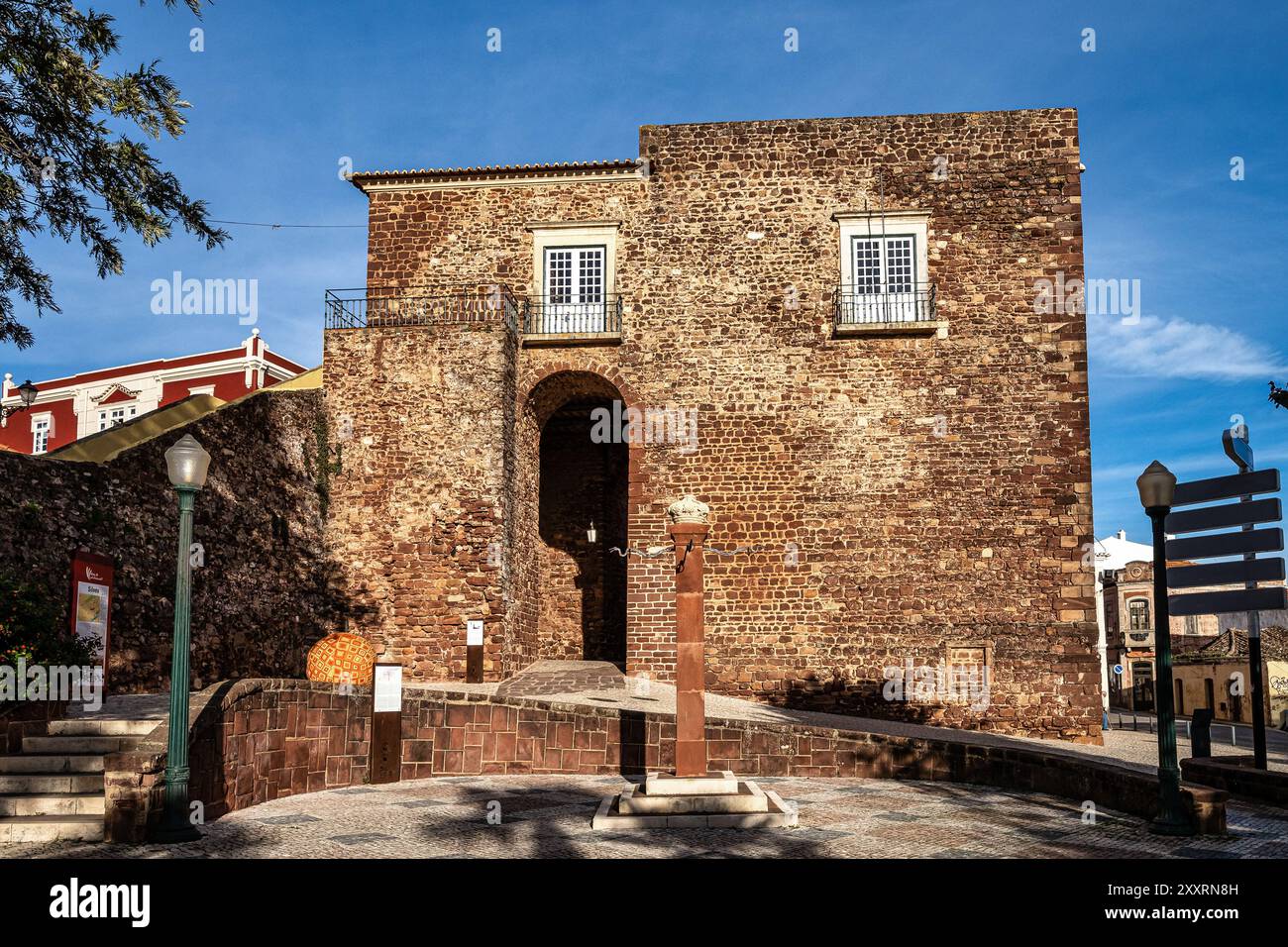 The city gate building,Torreao das Portas da Cidade in the city centre ...