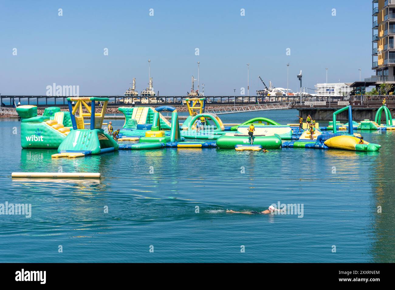 Aqua Park and Recreation Lagoon from Convention Centre, Darwin ...