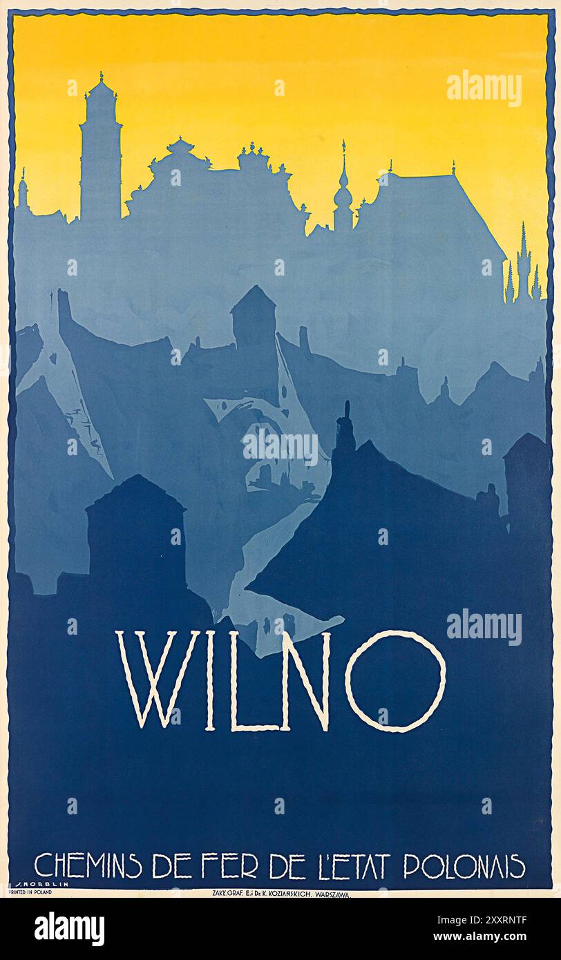 Lithuania vintage poster hi-res stock photography and images - Alamy