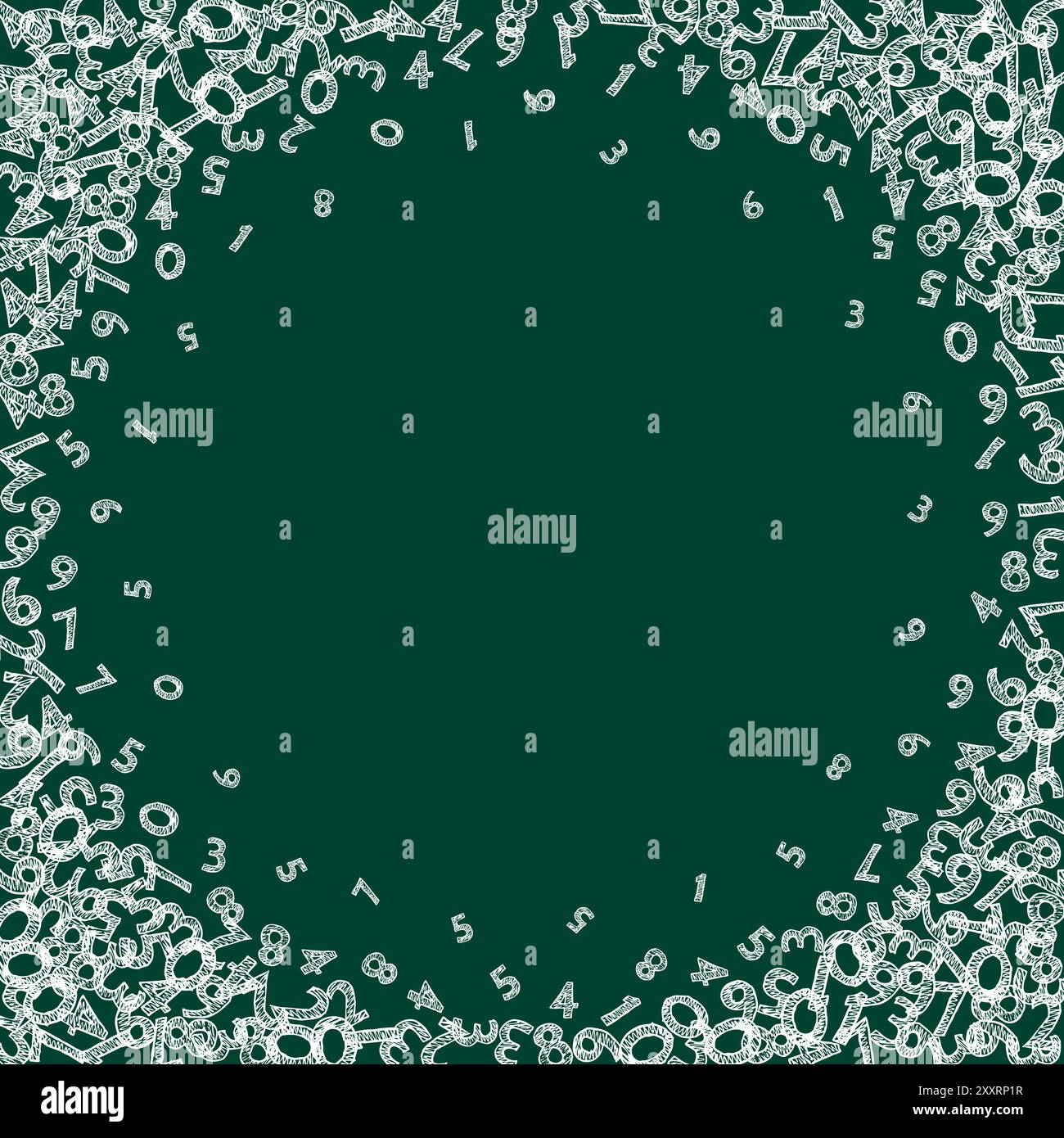 Scattered letters of latin alphabet. Colorful childish floating ...