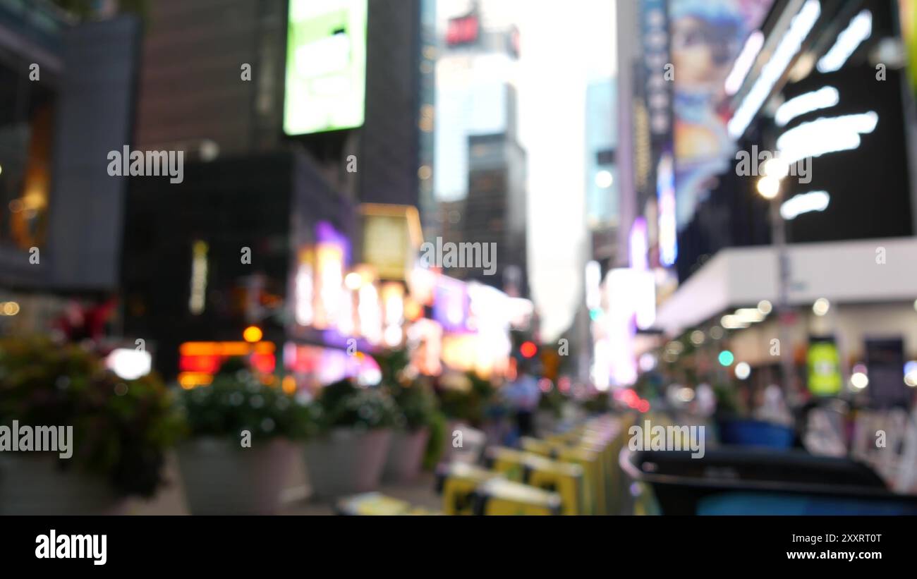 New York City Times Square, Manhattan Midtown Broadway street, USA ...