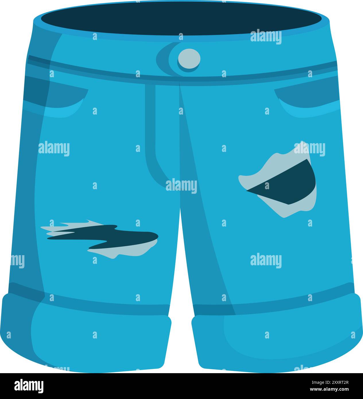 Torn and worn denim jeans Stock Vector Images - Alamy