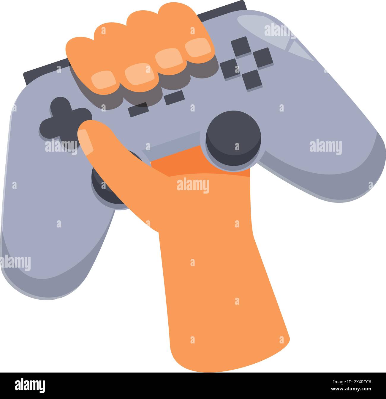 Hand gripping white background Stock Vector Images - Alamy