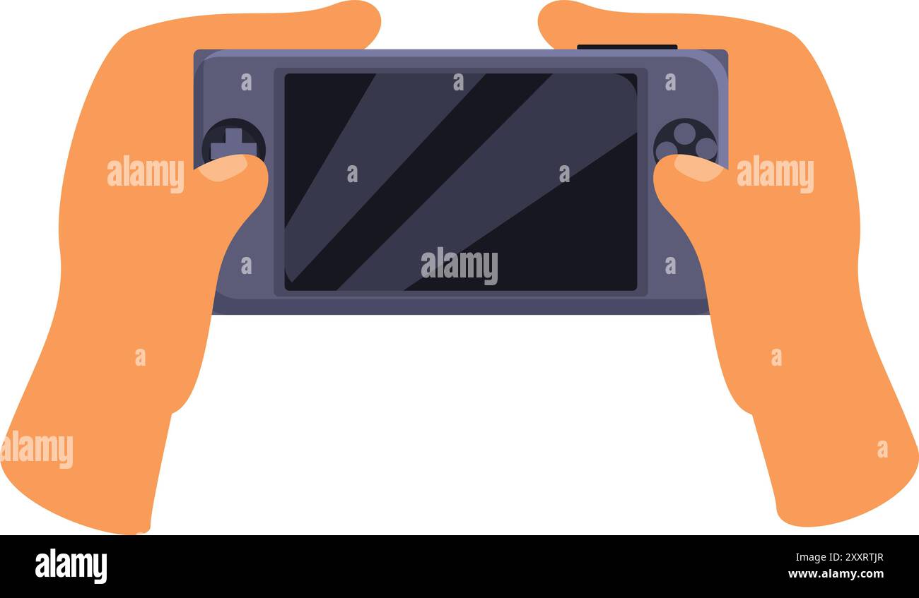 Close up hand gamer controller Stock Vector Images - Alamy