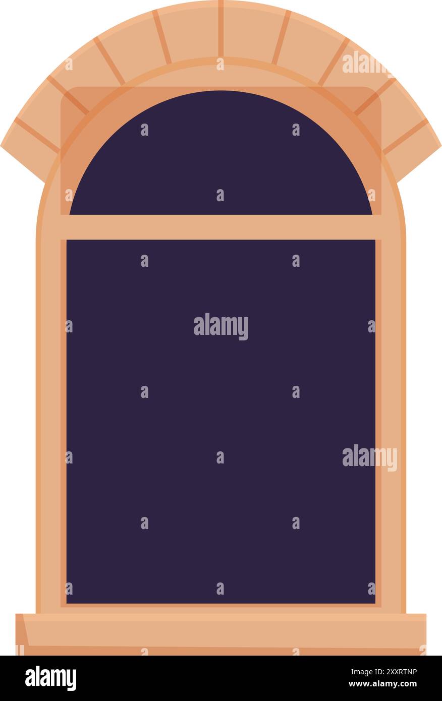 Arched window frame Cut Out Stock Images & Pictures - Alamy