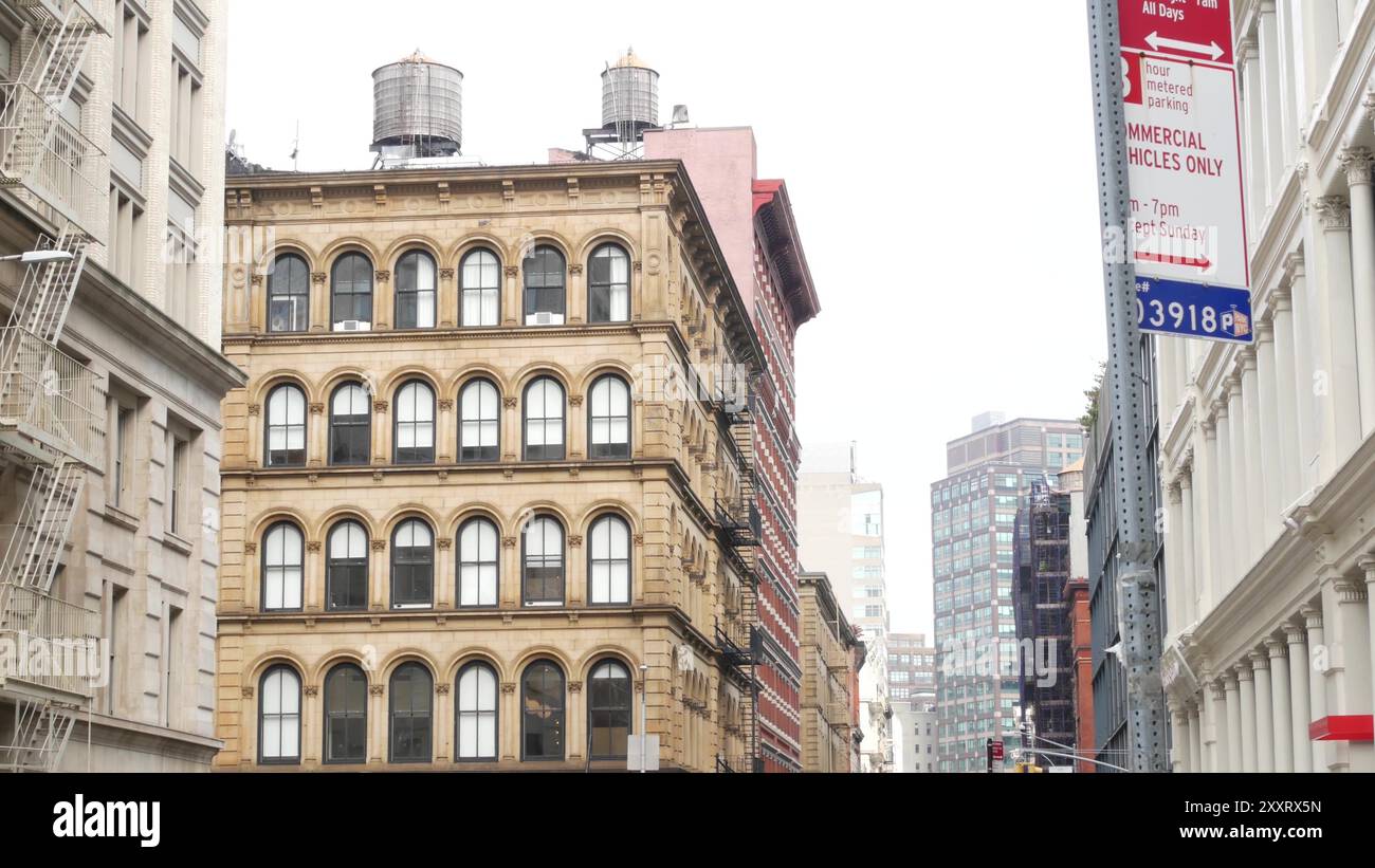 New York City Manhattan Soho fashion district near Broadway street. USA ...