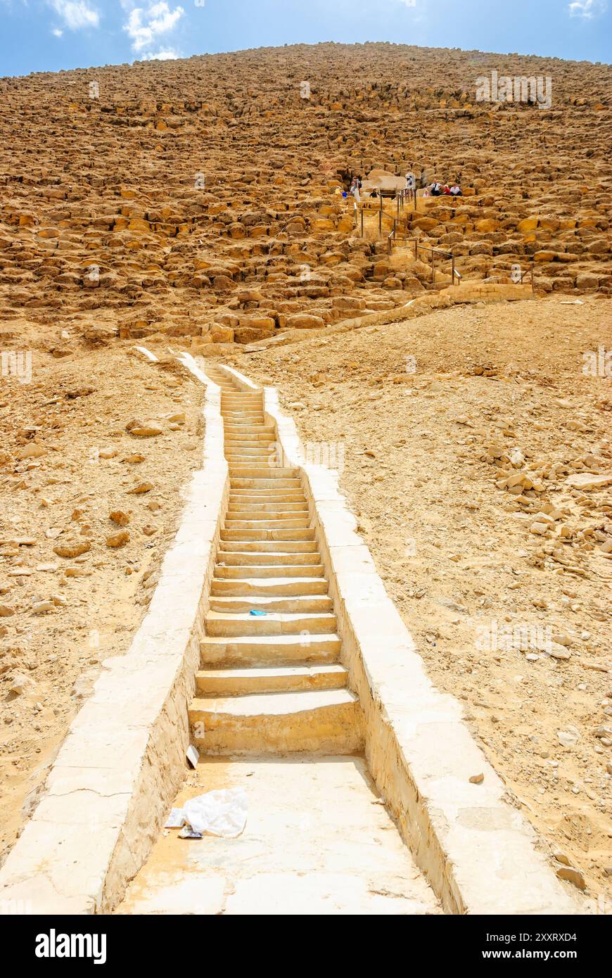 Snofru's Red Pyramid - Royal necropolis of Dahshur, Lower Egypt Stock ...