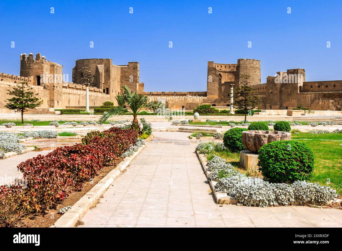 Gardens - The Saladin Citadel of Cairo, Lower Egypt Stock Photo - Alamy