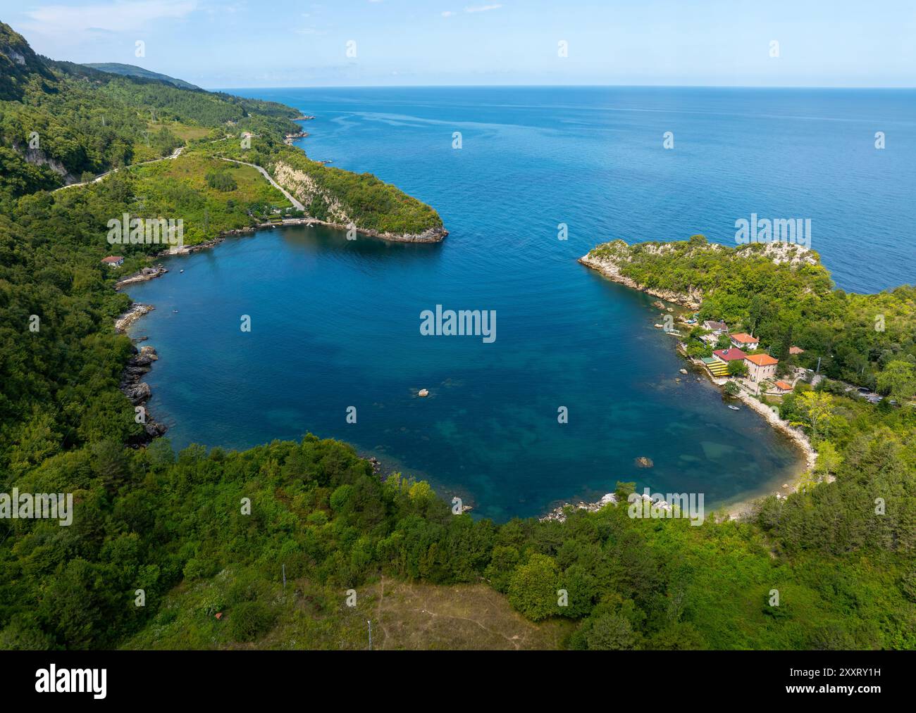 Gideros Bay, which bears the traces of the Genoese, where pirates took ...