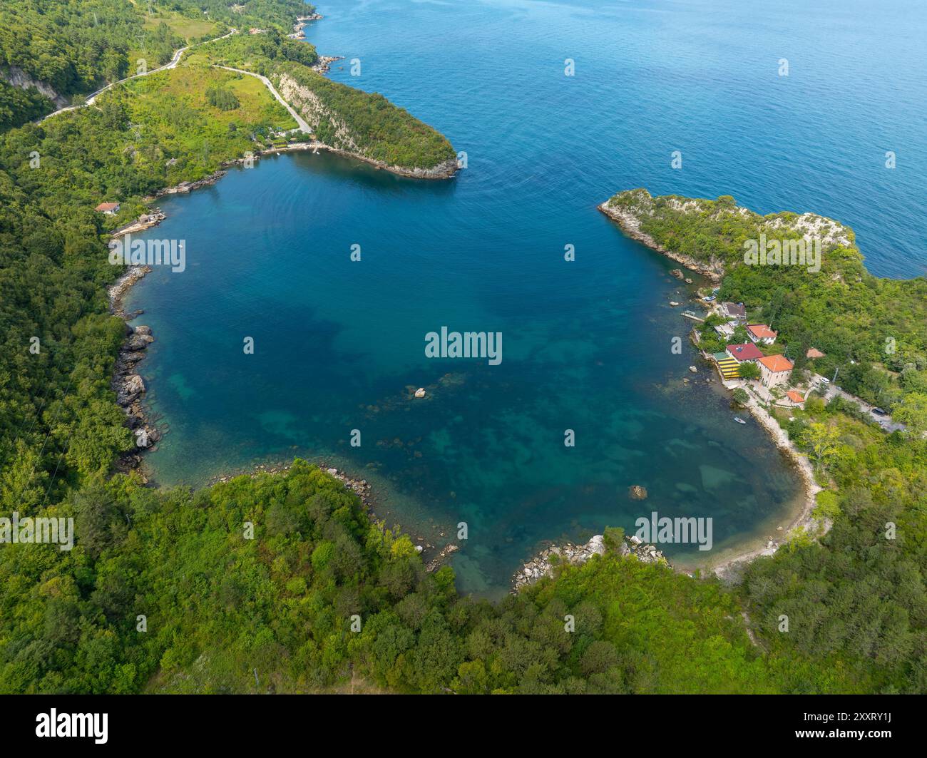 Gideros Bay, which bears the traces of the Genoese, where pirates took ...