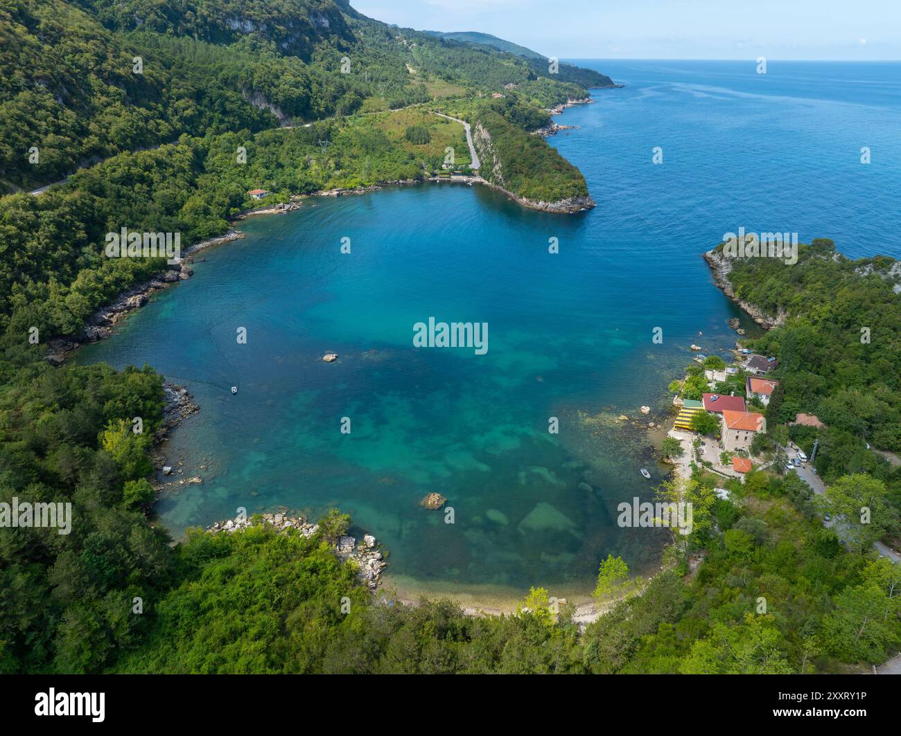 Gideros Bay, which bears the traces of the Genoese, where pirates took ...
