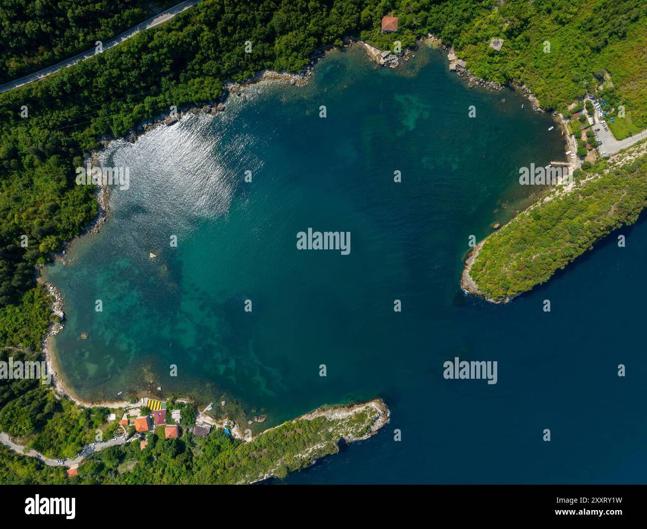 Gideros Bay, which bears the traces of the Genoese, where pirates took ...