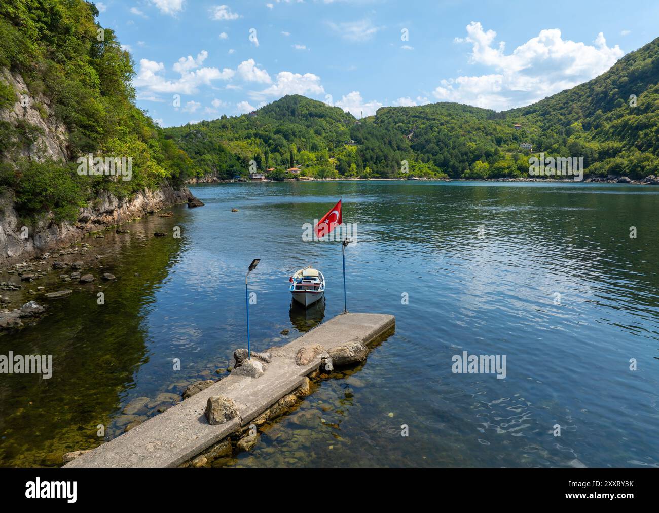 Gideros Bay, which bears the traces of the Genoese, where pirates took ...