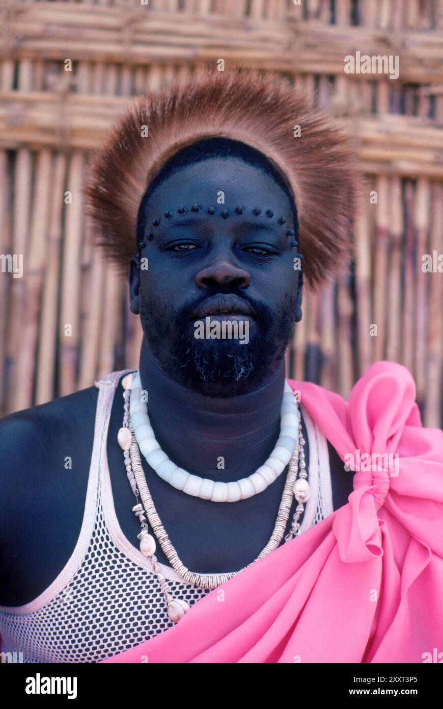 Divine King wears a lion's headress and forehead scars typical of his ...