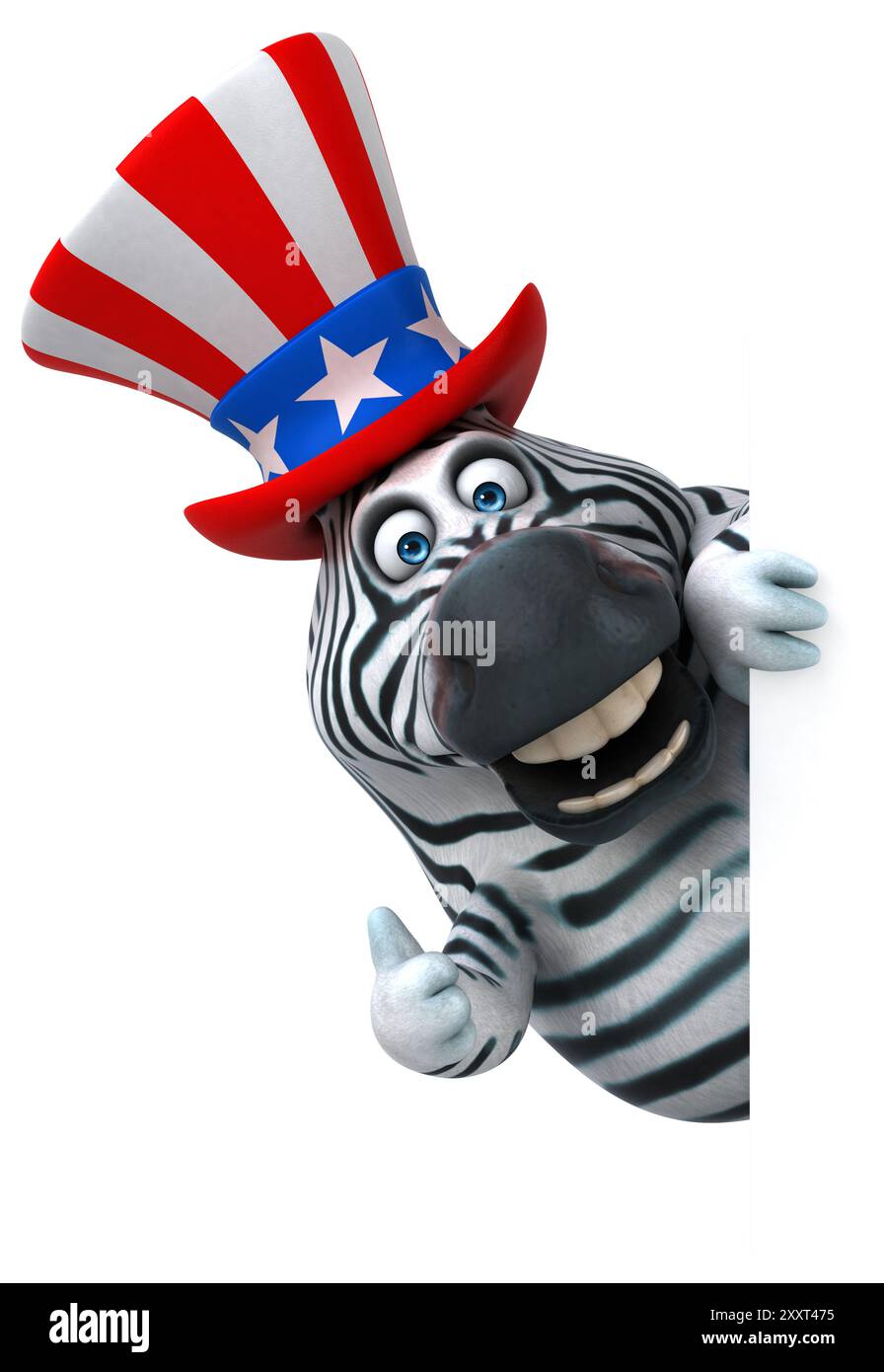 Patriotic zebra hi-res stock photography and images - Alamy