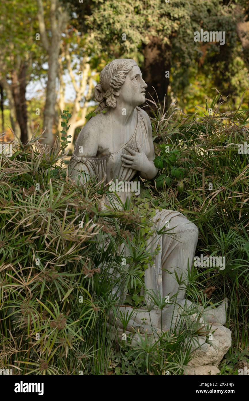 Fountain of Moses saved from the waters, large basin, rich in lake ...